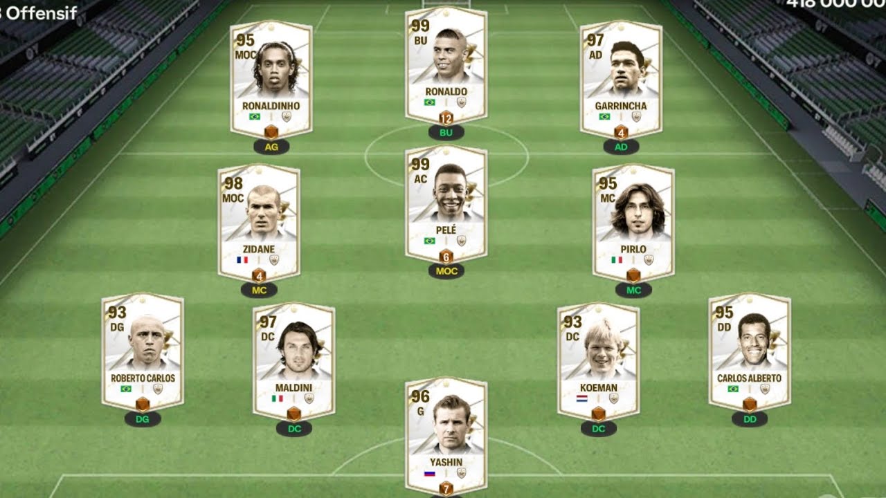 Fc25 mobile team full Icon level max - YouTube