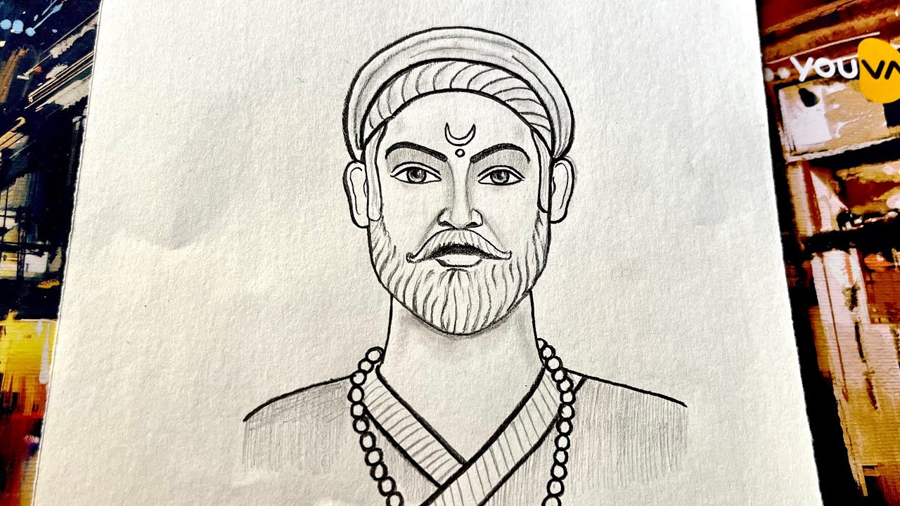 Chhatrapati Shivaji maharaj sketch easy || shiv Jayanti 2026 ...