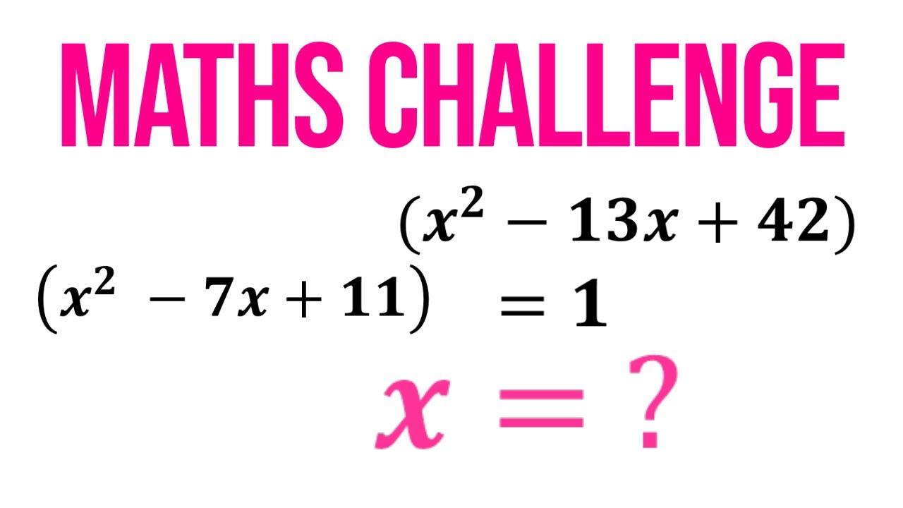 Exponential quadratic Equation I OLYMPIAD I SAT I MCAT I Xth I GRE I ...