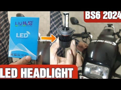 Hero SPLENDOR BS6 HEADLIGHT change Led Installation full video ...