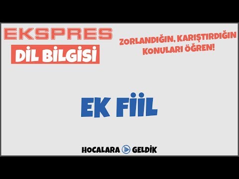 Ek Fiil I Ekspres Dil Bilgisi
