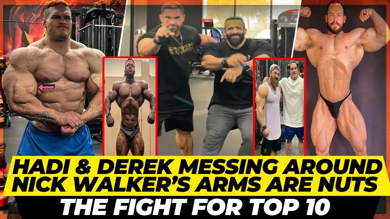 Hadi Choopan & Derek Lunsford training together with Hany Rambod +Nick ...