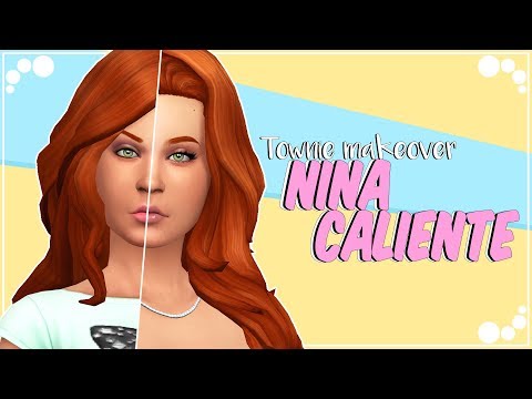 NINA CALIENTE | The Sims 4 | Townie Makeover + CC list & sim download