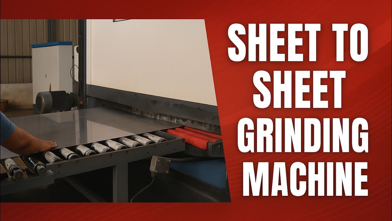 Sheet to Sheet grinding machine (Mat)⚙️#steel #youtube #tecnicalguruji ...