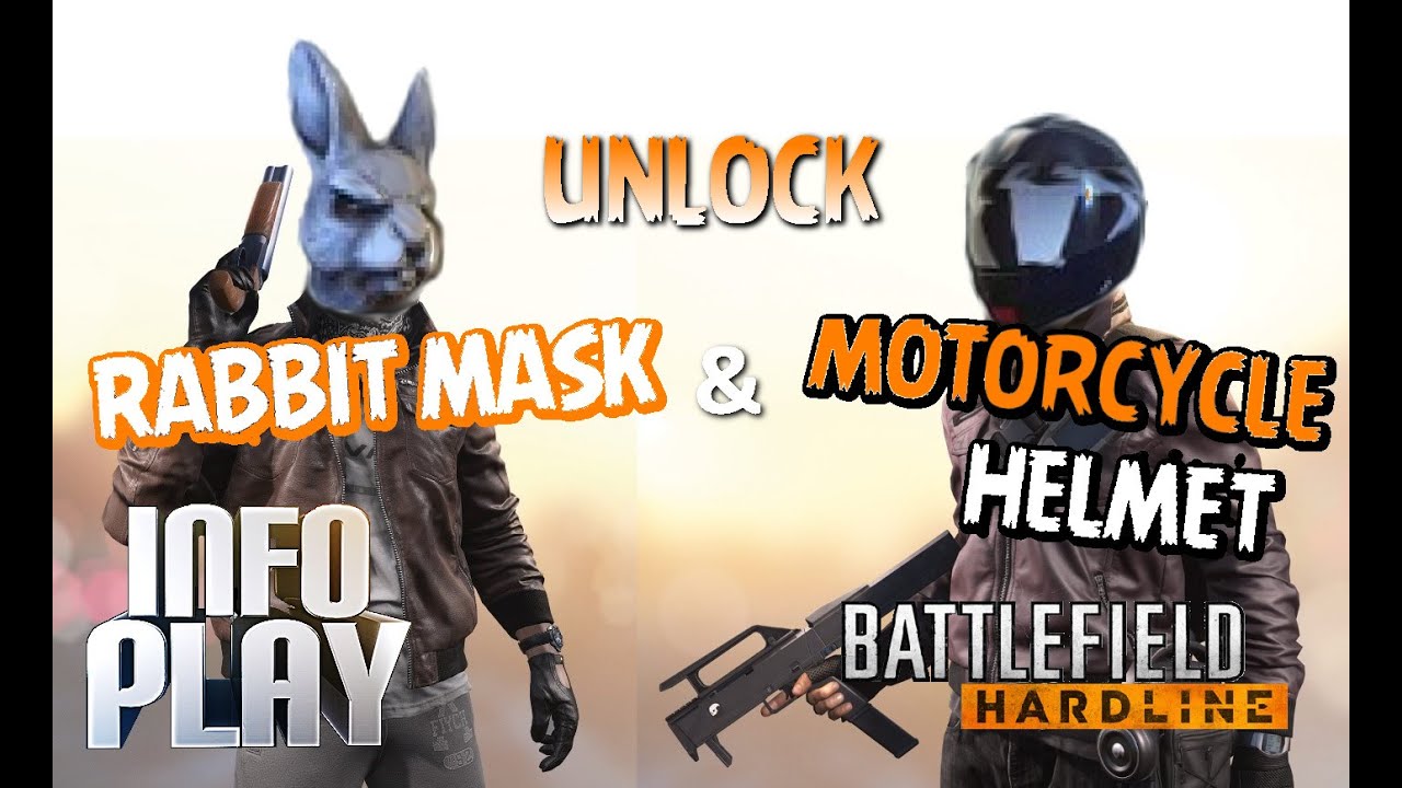Rabbit Mask & Motorcycle Helmet | How to Unlock - Battlefield Hardline ...