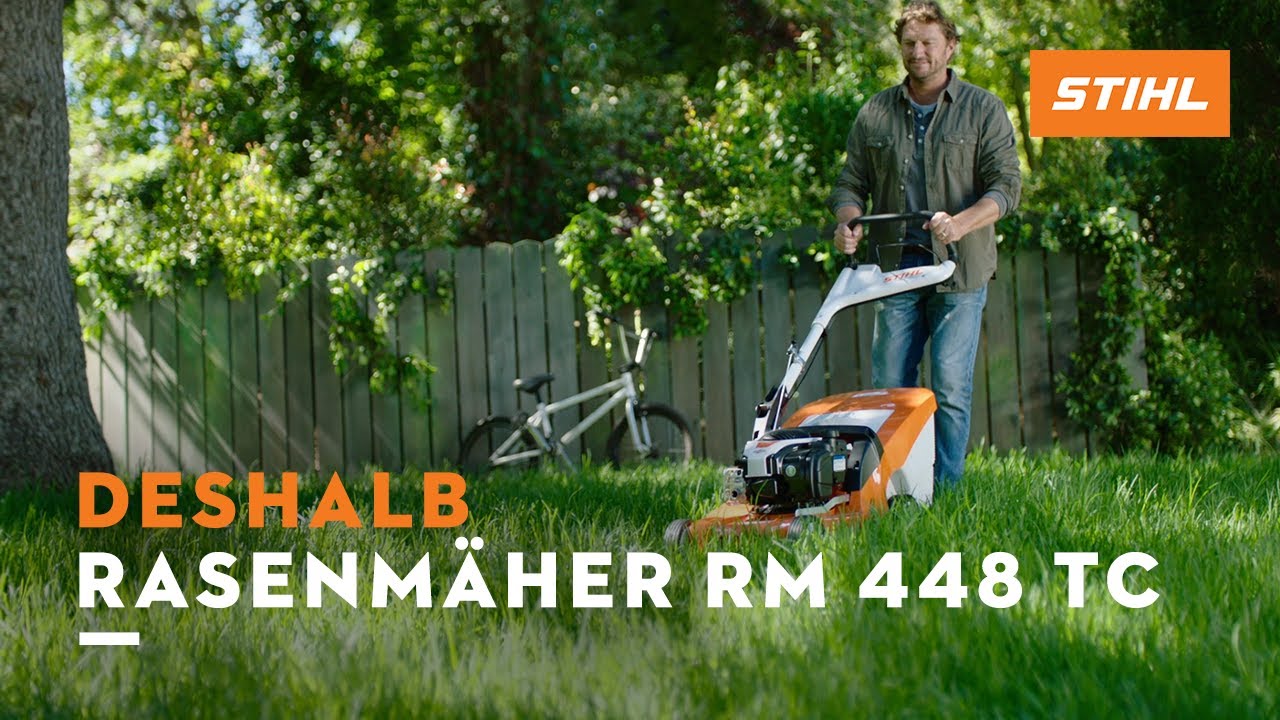 Motorpower und 55 Liter Grasfangkorb - Deshalb STIHL Rasenmäher RM 448 ...