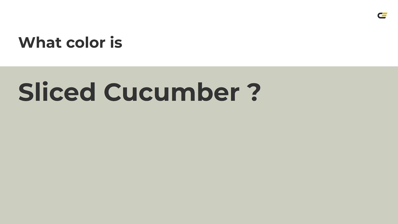 Sliced Cucumber color #cccfbf hex color - Green color - Cool color ...