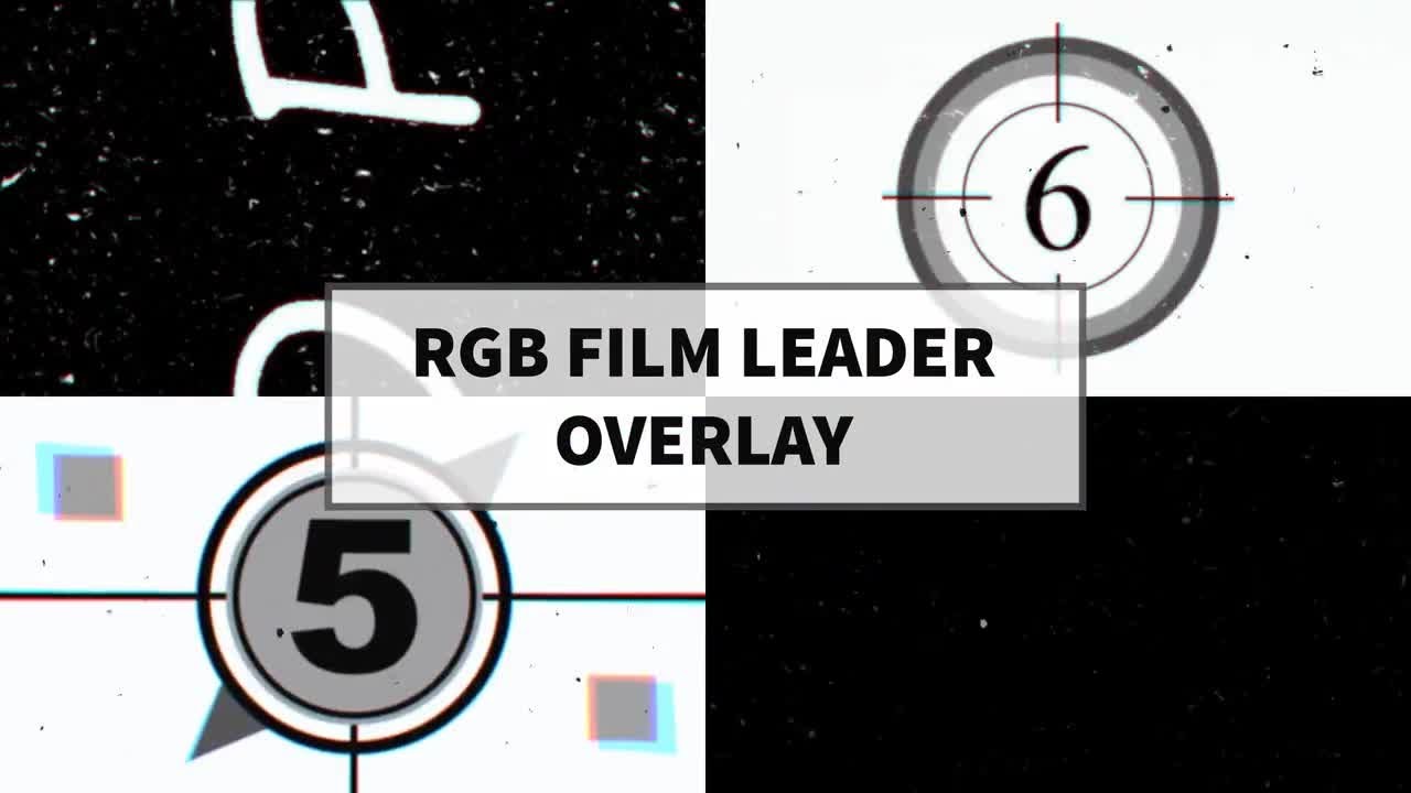 RGB Film Leader Overlay Motion Graphics - YouTube