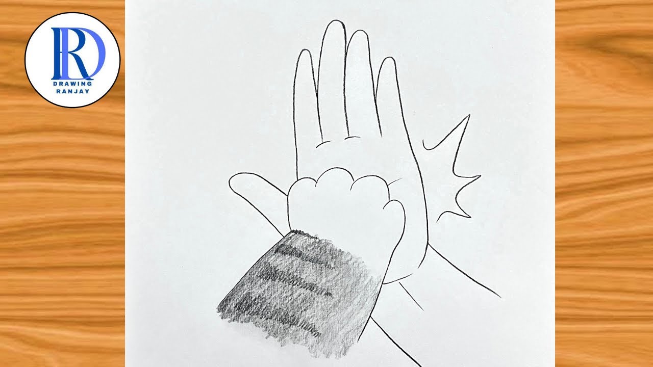 Cute clap drawing | Short drawing | Easy drawing - YouTube