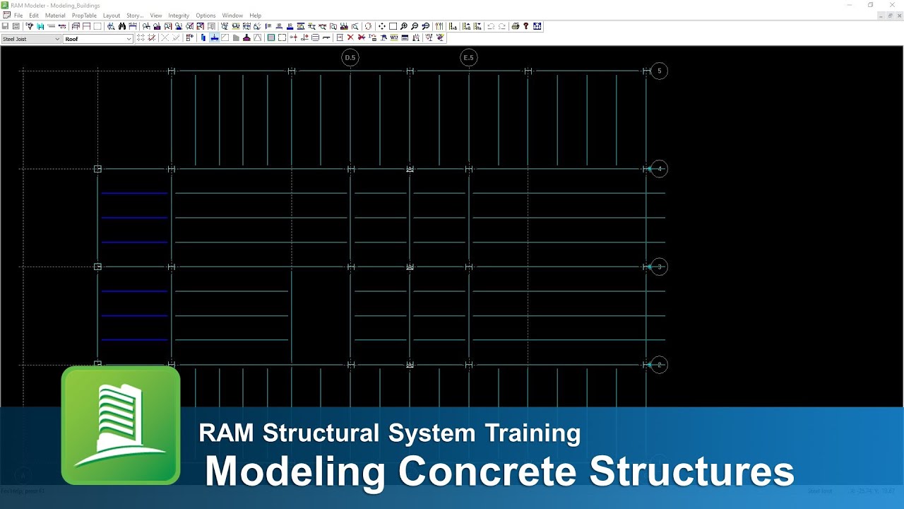 Modeling Concrete Structures in RAM Structural System - YouTube