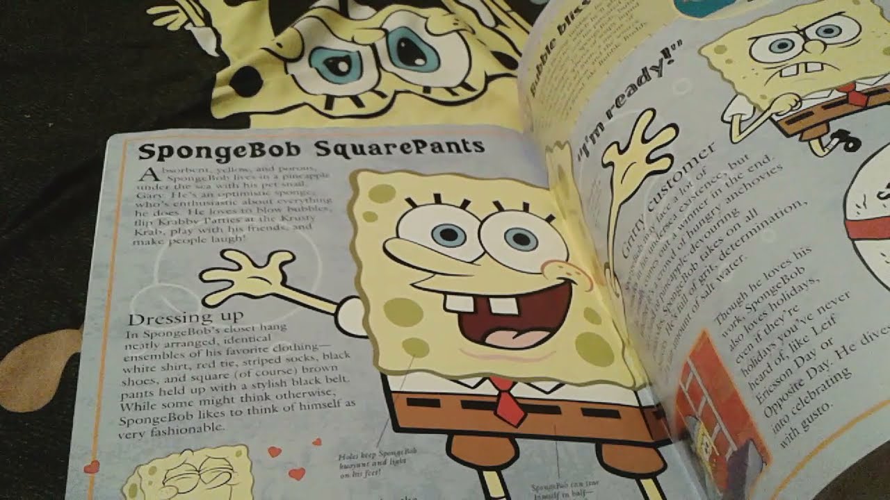 SpongeBob SquarePants The Essential Guide Book Review - YouTube