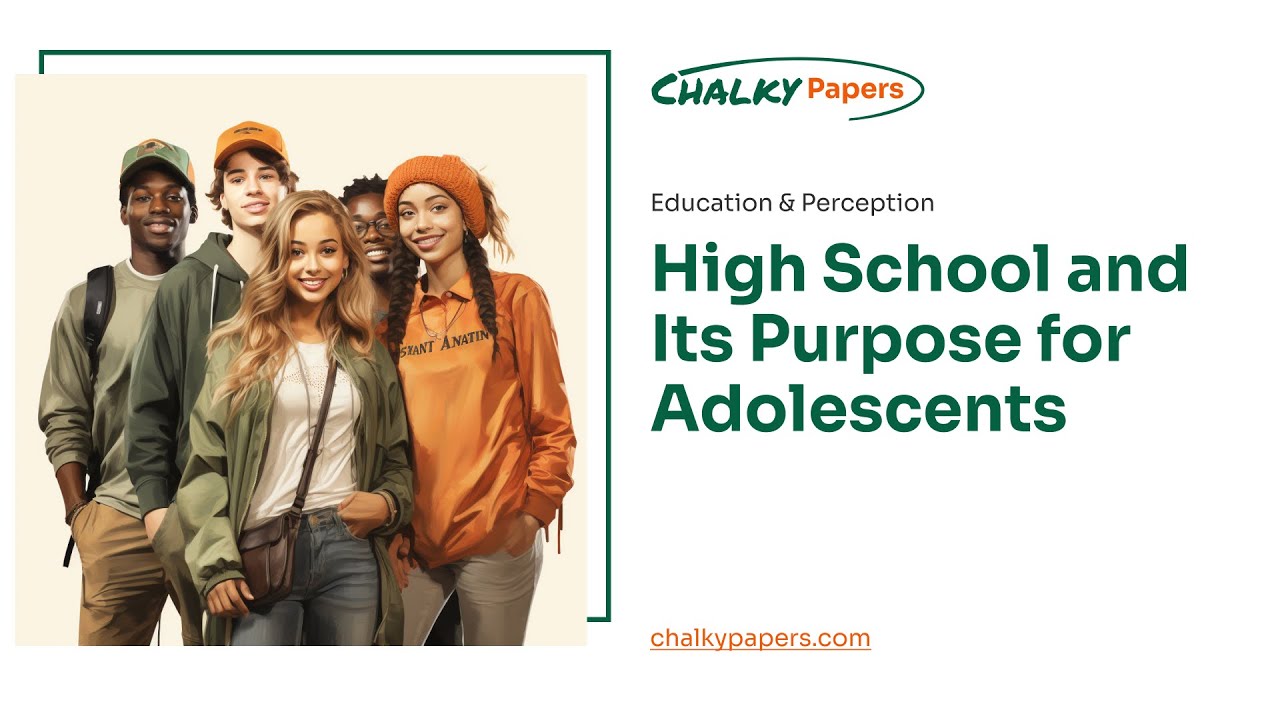 High School and Its Purpose for Adolescents - Essay Example - YouTube