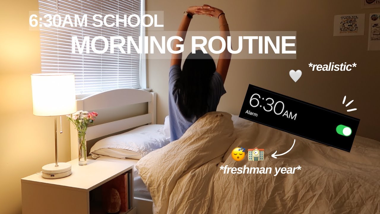my REAL 6:30am school morning routine *as a freshman in high school ...