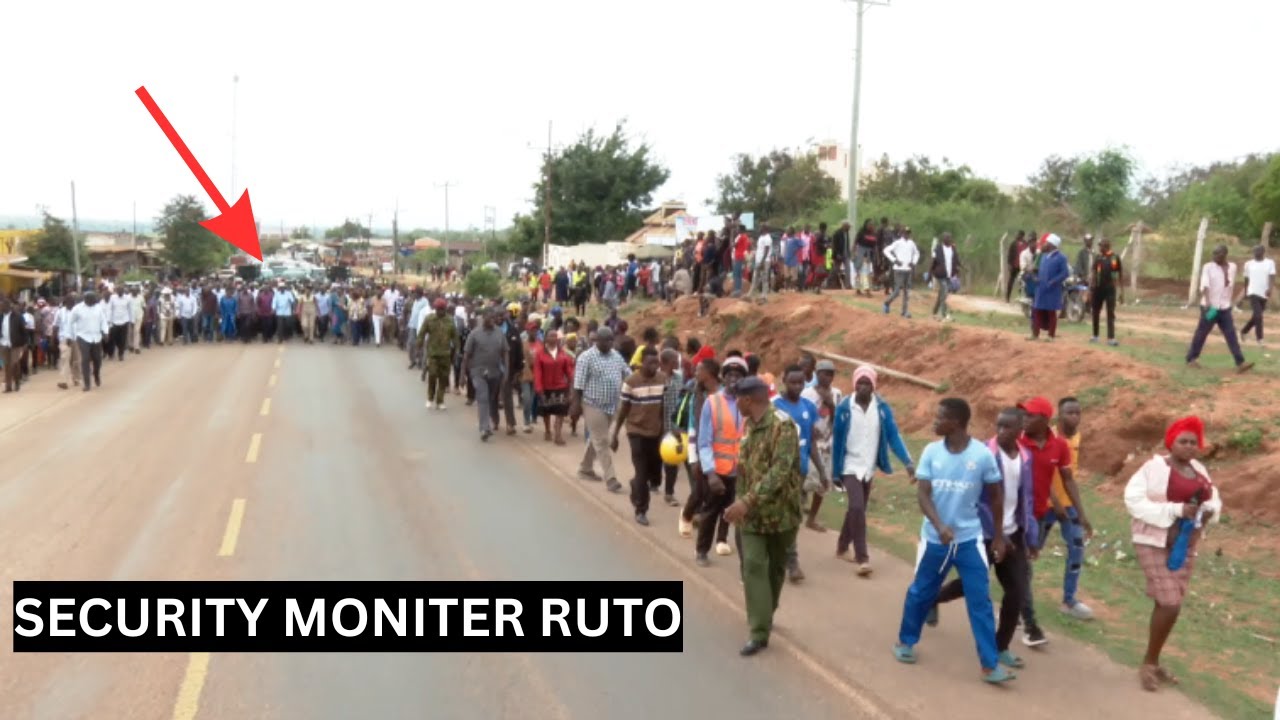 PRESIDENT RUTO TAKES A LONG WALK IN MWINGI NORTH, KALONZO'S HOME AREA ...