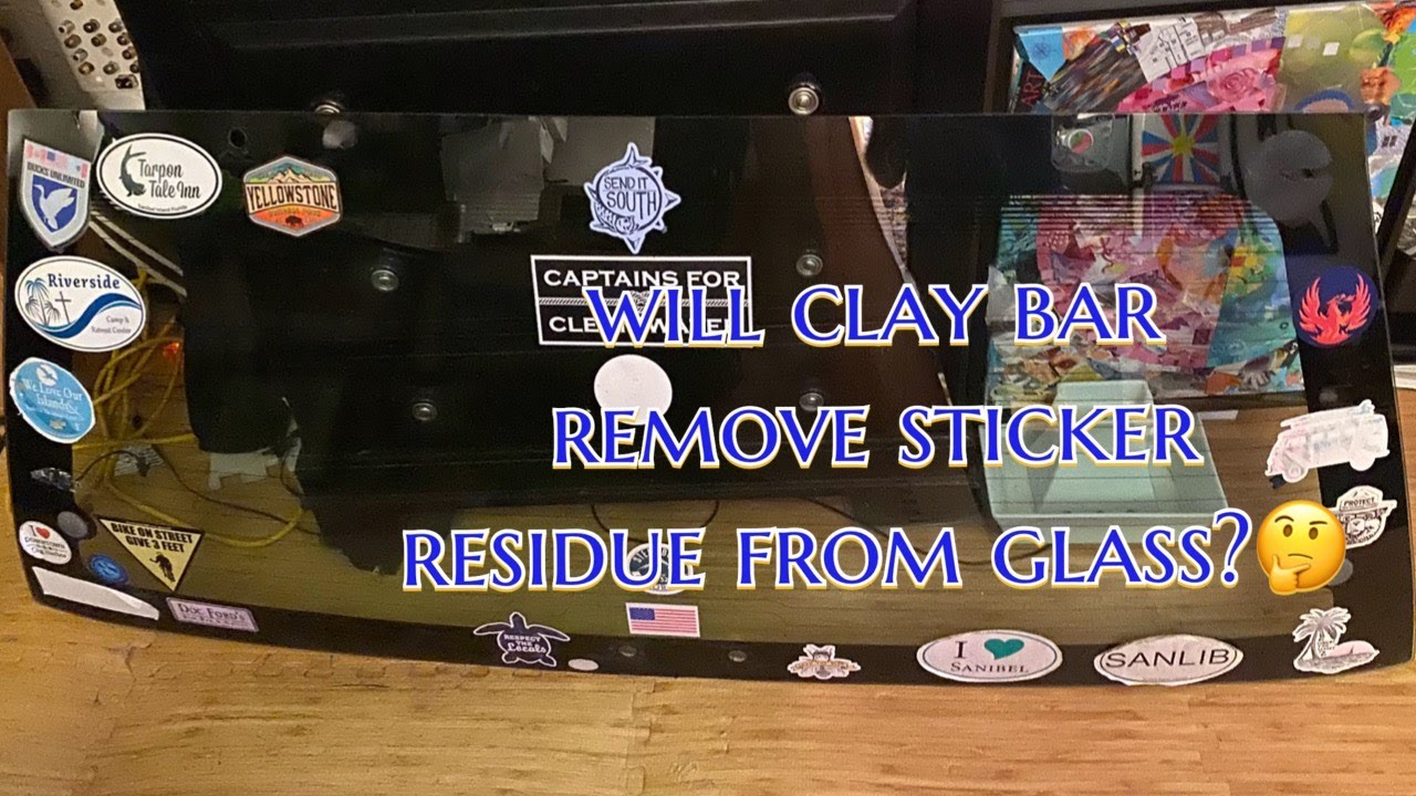 Removing Sticker Residue From Car Window With Clay Bar - YouTube