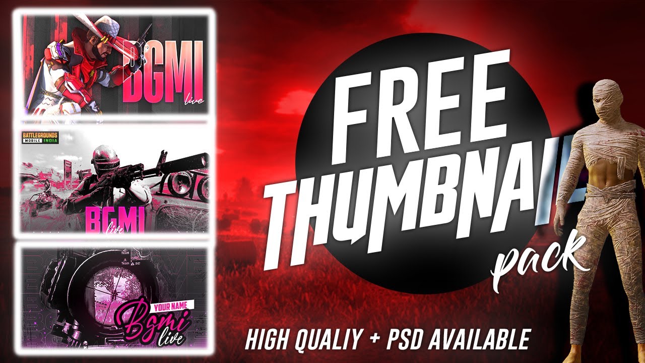 Top 10 Best Gaming Thumbnail Template Fully Editable PSD | Photoshop ...