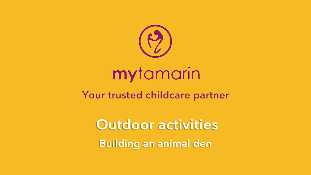 Building an animal den | Outdoor activities by myTamarin UK - YouTube