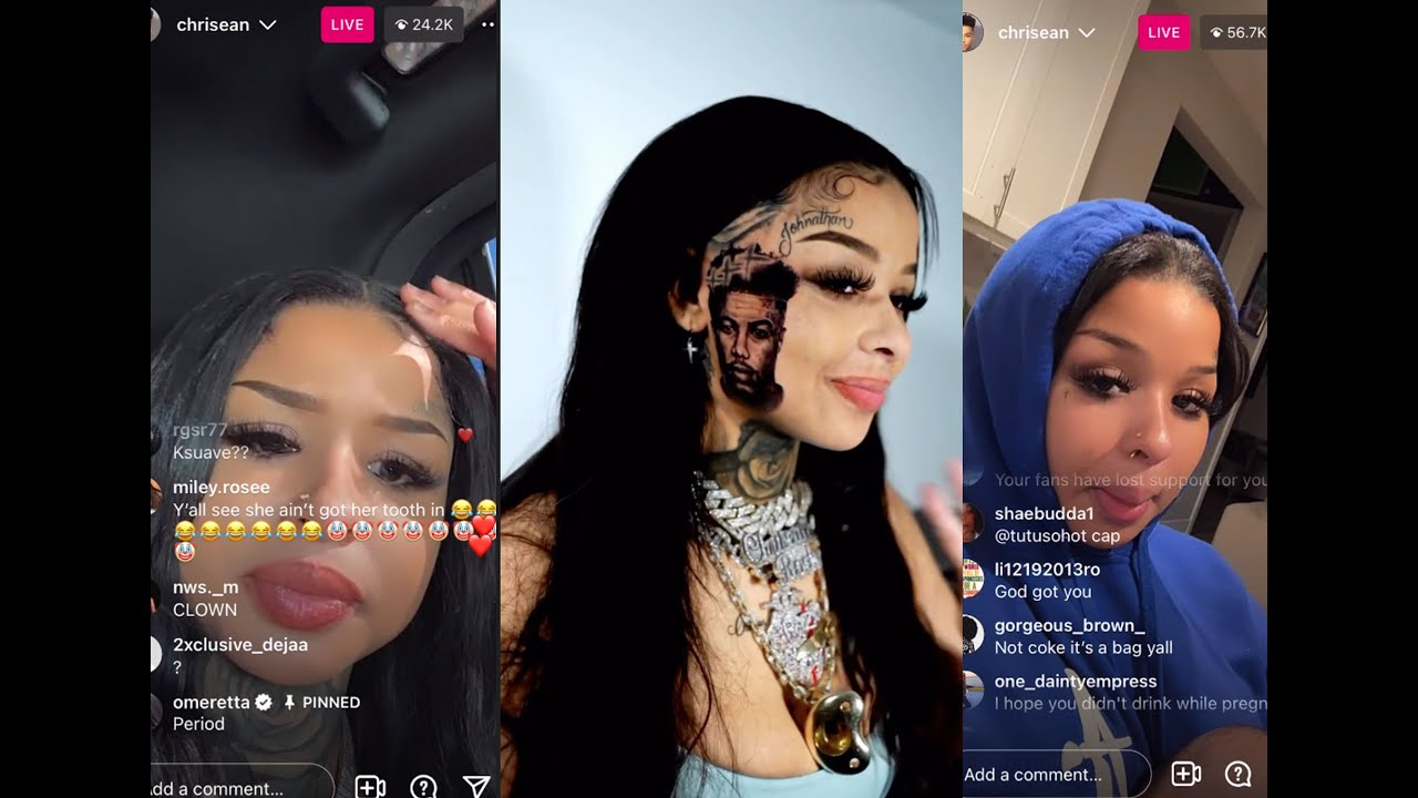 ChriSEAN explains why she got BLUEFACE Tattoo on her FACE ... - YouTube