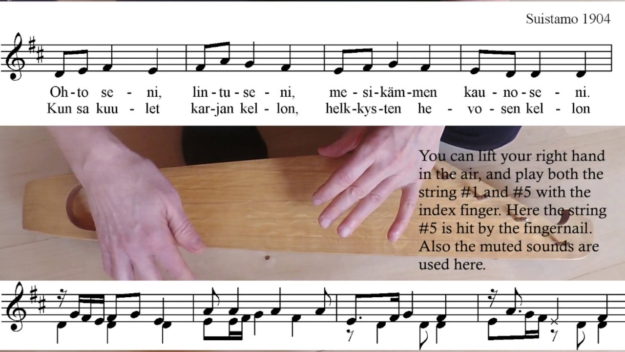 Making melodic variations on the 5-string kantele - YouTube