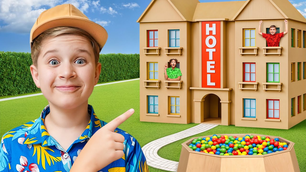Luxury Vacation at the 5-Star Cardboard Hotel 🎉 - YouTube