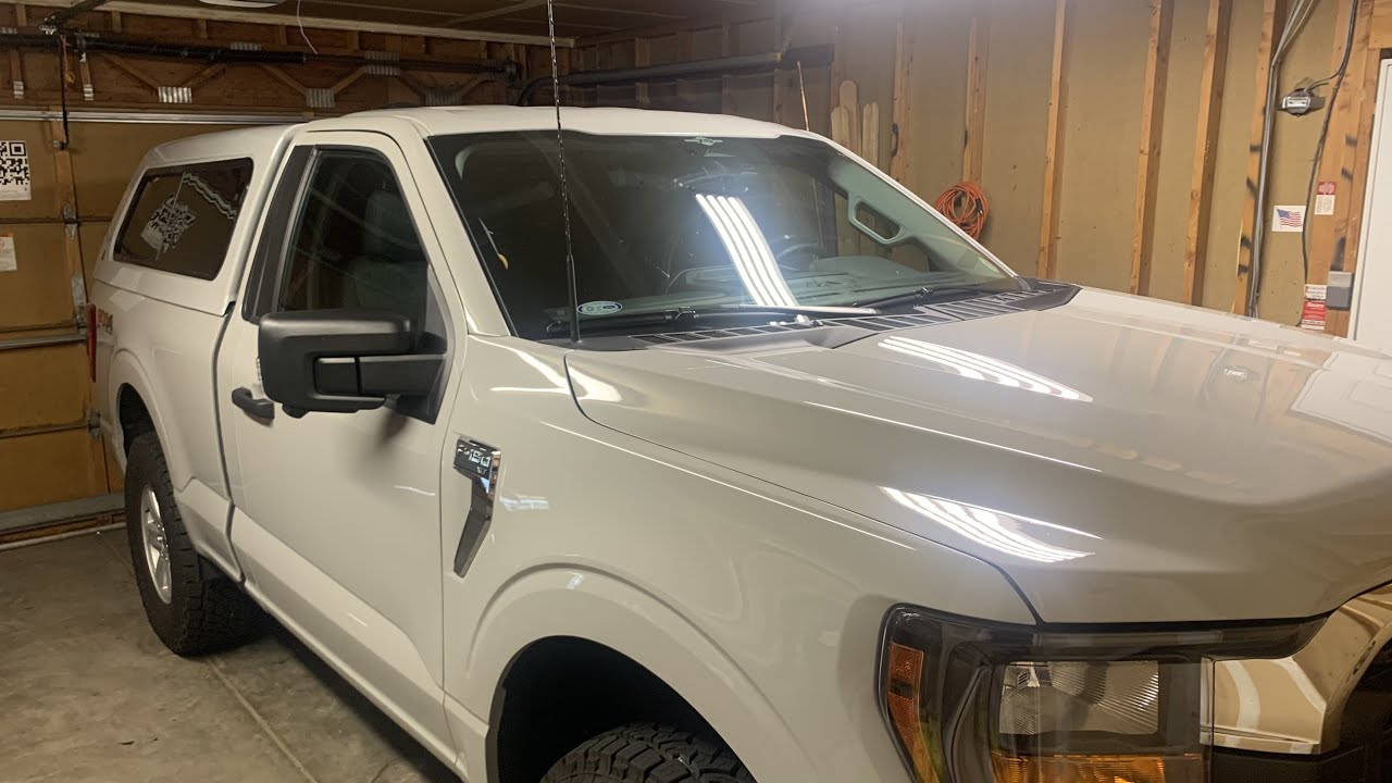 2023 Ford F150 Regular Cab Now with a Leer Cap - YouTube