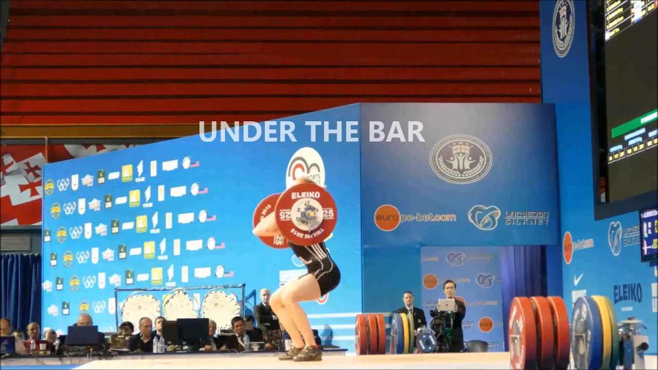 Emma Alderdice (58) European Weightlifting Championships - YouTube