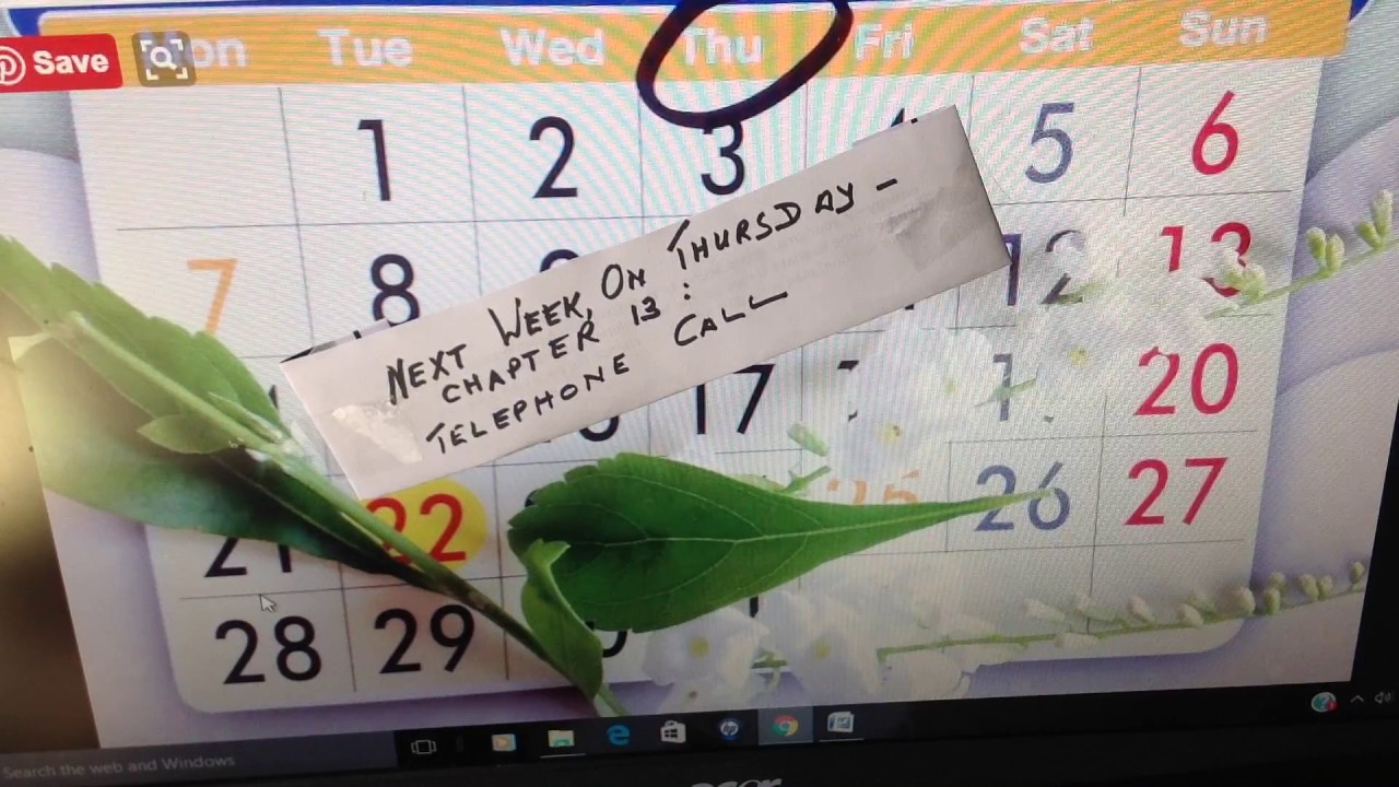 Next Week, On Thursday - Chapter 13; Telephone Call - YouTube