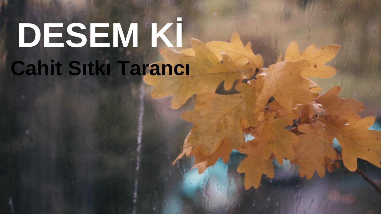 Desem ki I Cahit Sıtkı TARANCI - YouTube