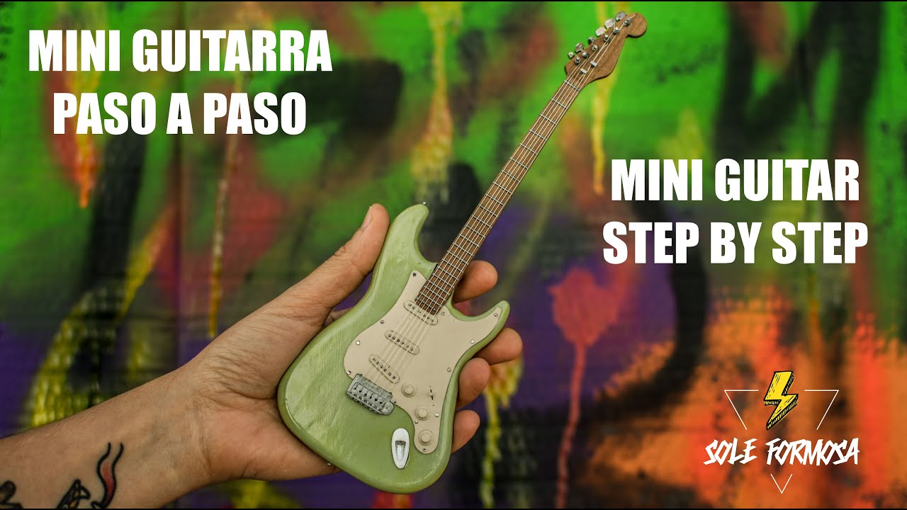 DIY - GUITARRA EN MINIATURA - MINI GUITAR - YouTube