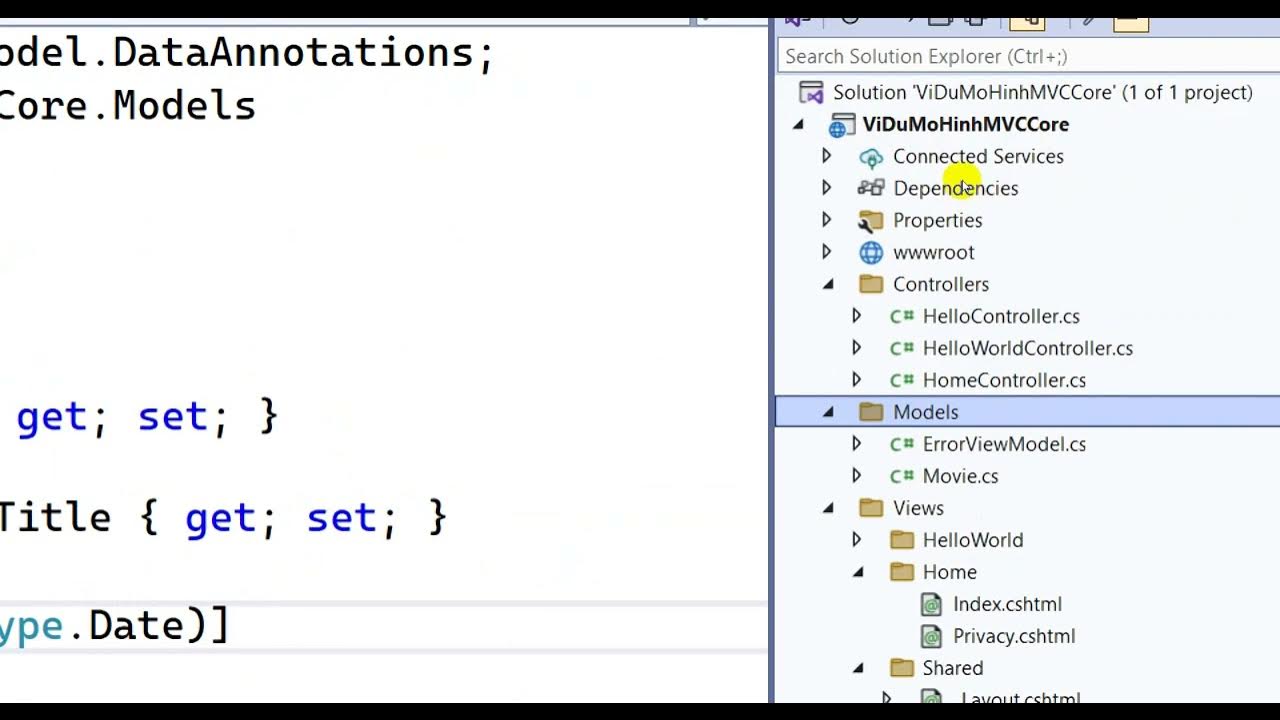 2 Thêm Model của Entity Framework - YouTube