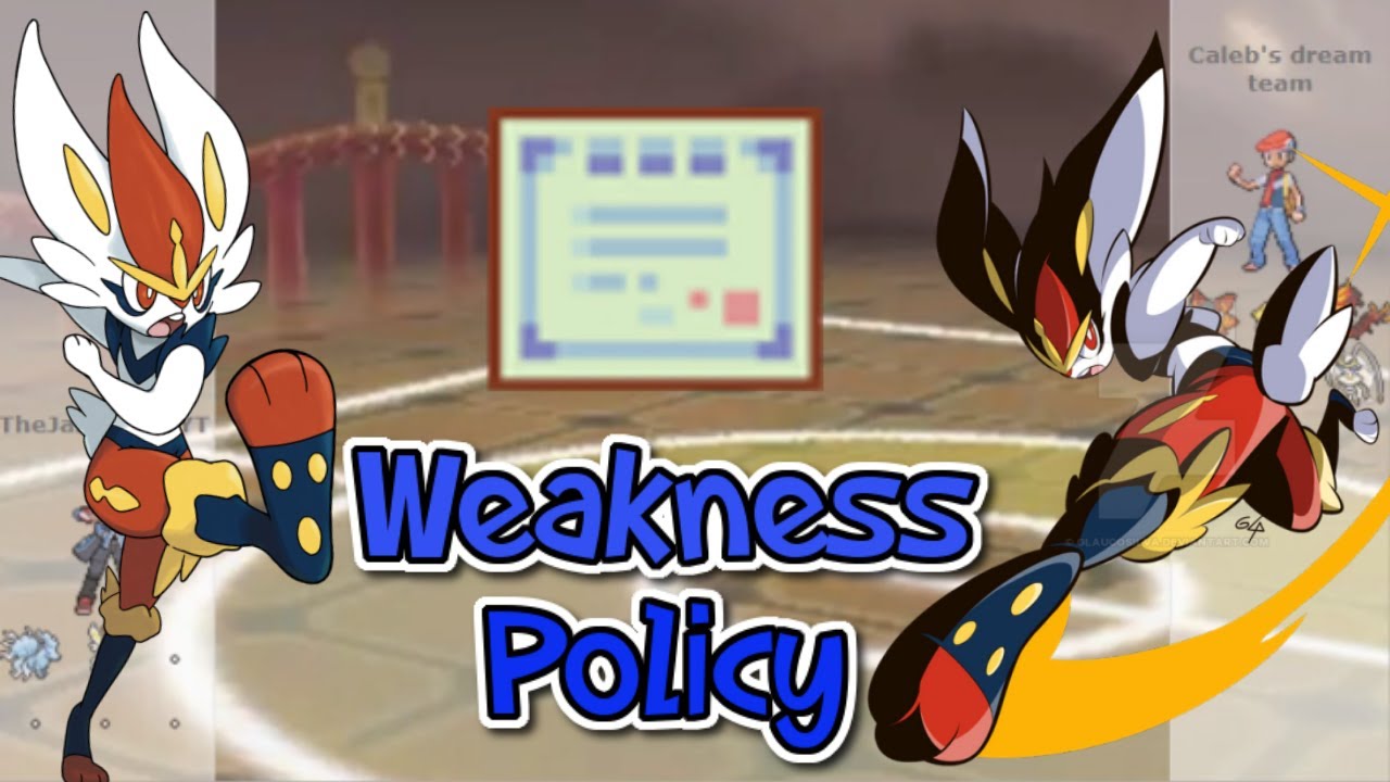Weakness Policy Cinderace Sweep | Pokemon Showdown - YouTube