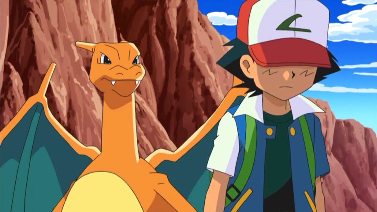 Ash Say's Goodbye To Charizard In Charicific Valley For Training [Hindi ...