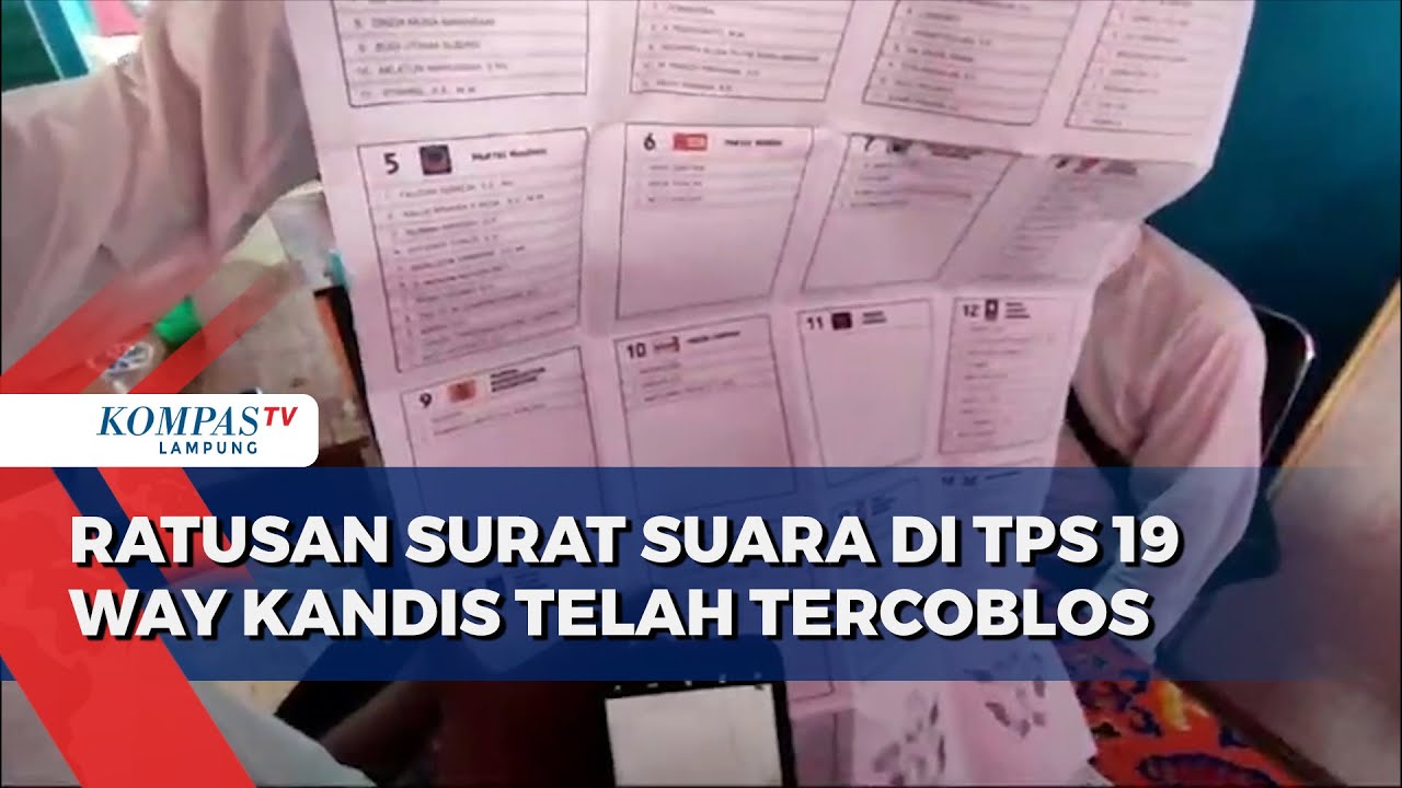 Dugaan Ratusan Surat Suara di TPS 19 Way Kandis Telah Tercoblos - YouTube