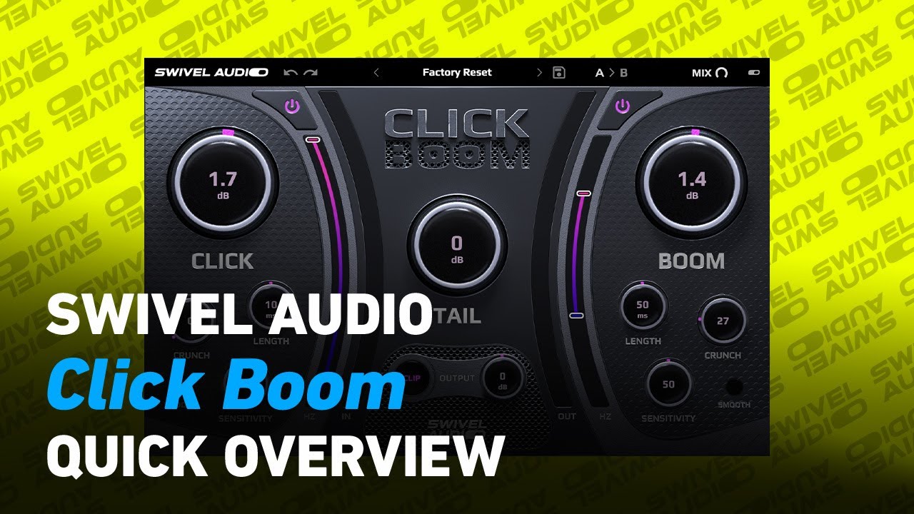 Swivel Audio Click Boom - Quick Overview | Plugin Alliance - YouTube