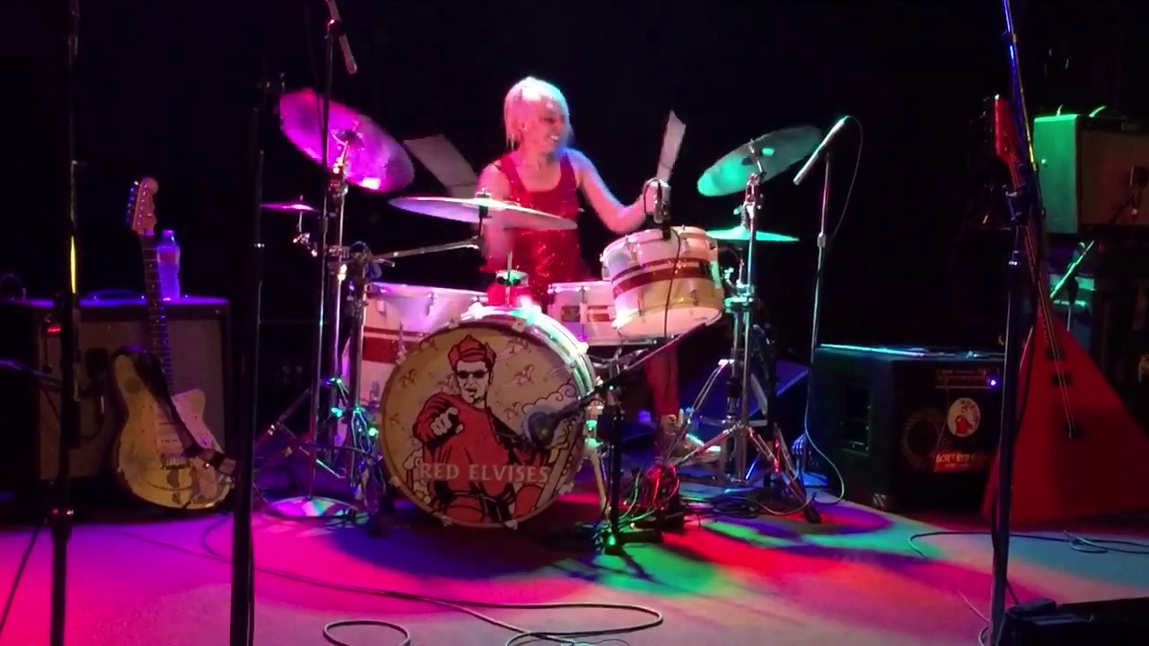 Jasmin Guevara drum solo - The Red Elvises - YouTube