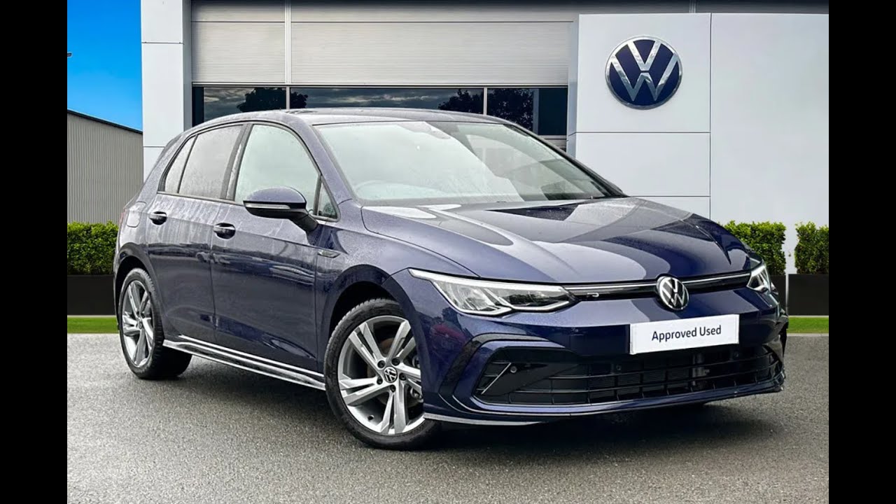 Approved Used Volkswagen Golf 8 R-Line 1.5TSI 130PS in Atlantic Blue ...
