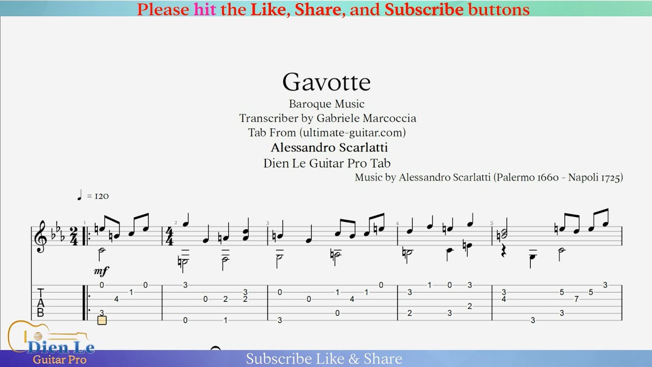 Gavotte (Baroque Music) by Alessandro Scarlatti (1660 -1725) - For ...
