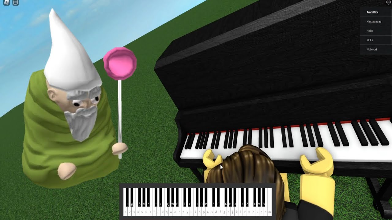 Crawly Gnome Wizard Meme Song but played on Roblox Piano - YouTube