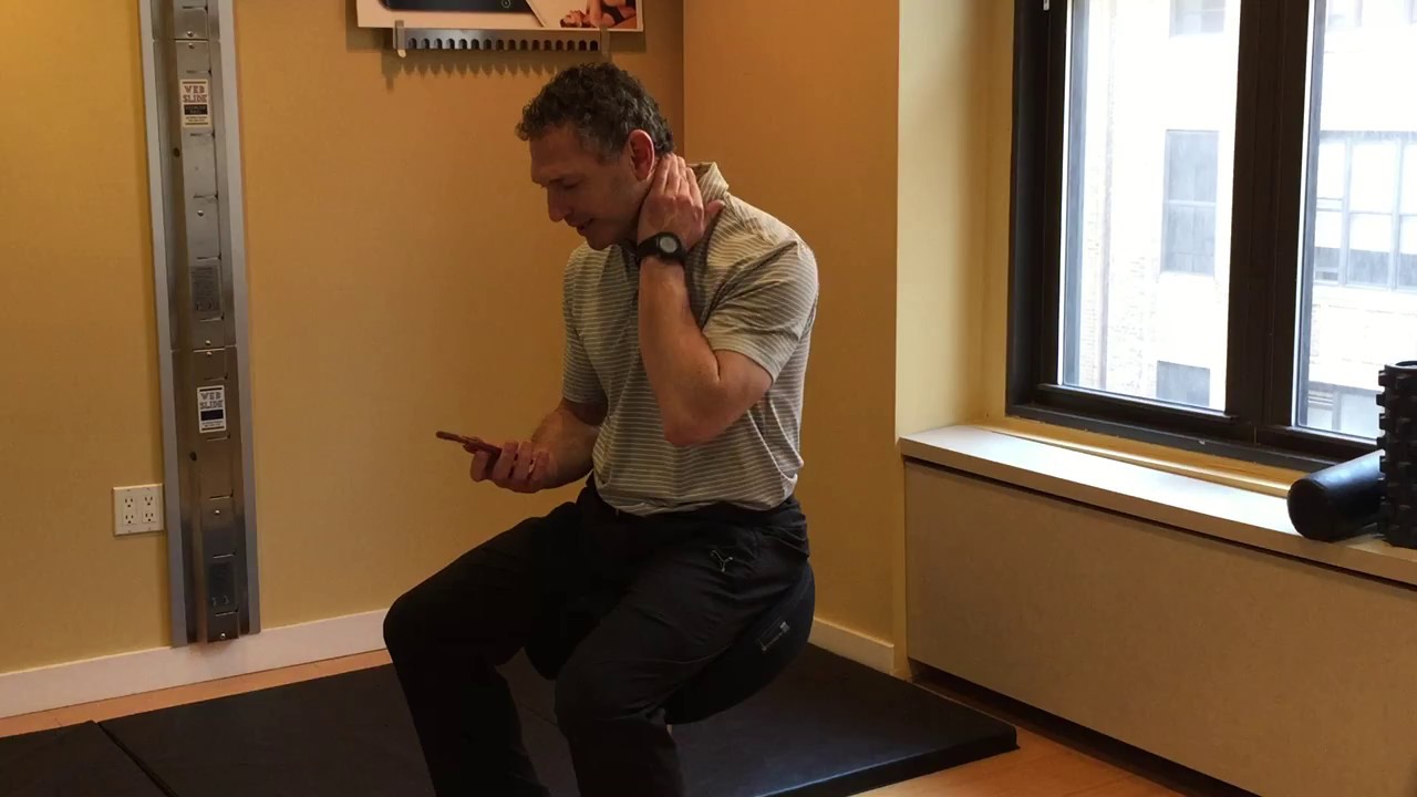 Neck pain cell phone use - YouTube