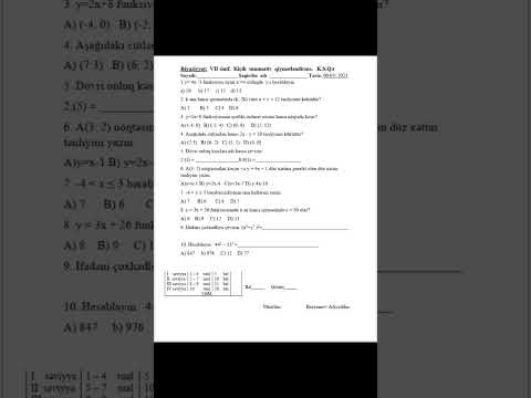 7-ci sinif KSQ7(2023) #riyaziyyat #ksq7 #keşfet #beniöneçıkart