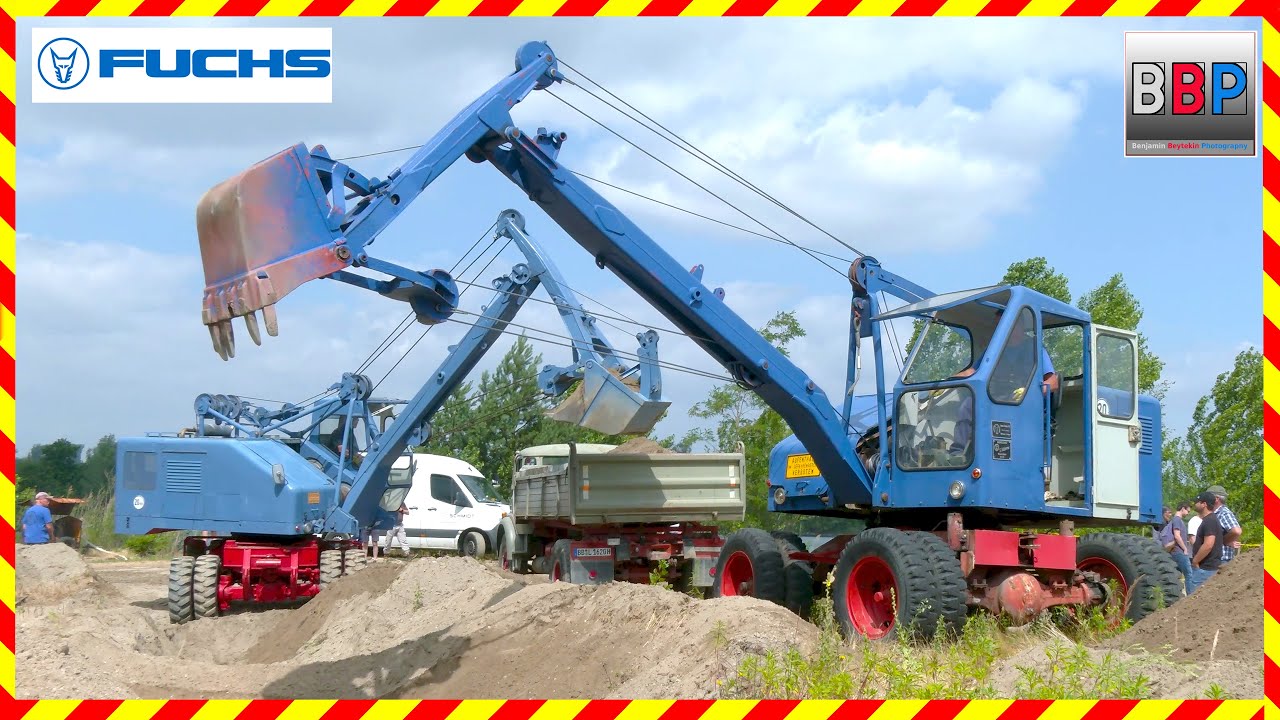 Fuchs 301 & 500, Historische Baustelle Huttenheim, 2023. - YouTube