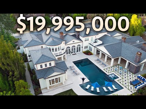 Visite d'un MÉGA MANOIR à 19 995 000 $ à Hidden Hills avec un garage rempli de supercars !