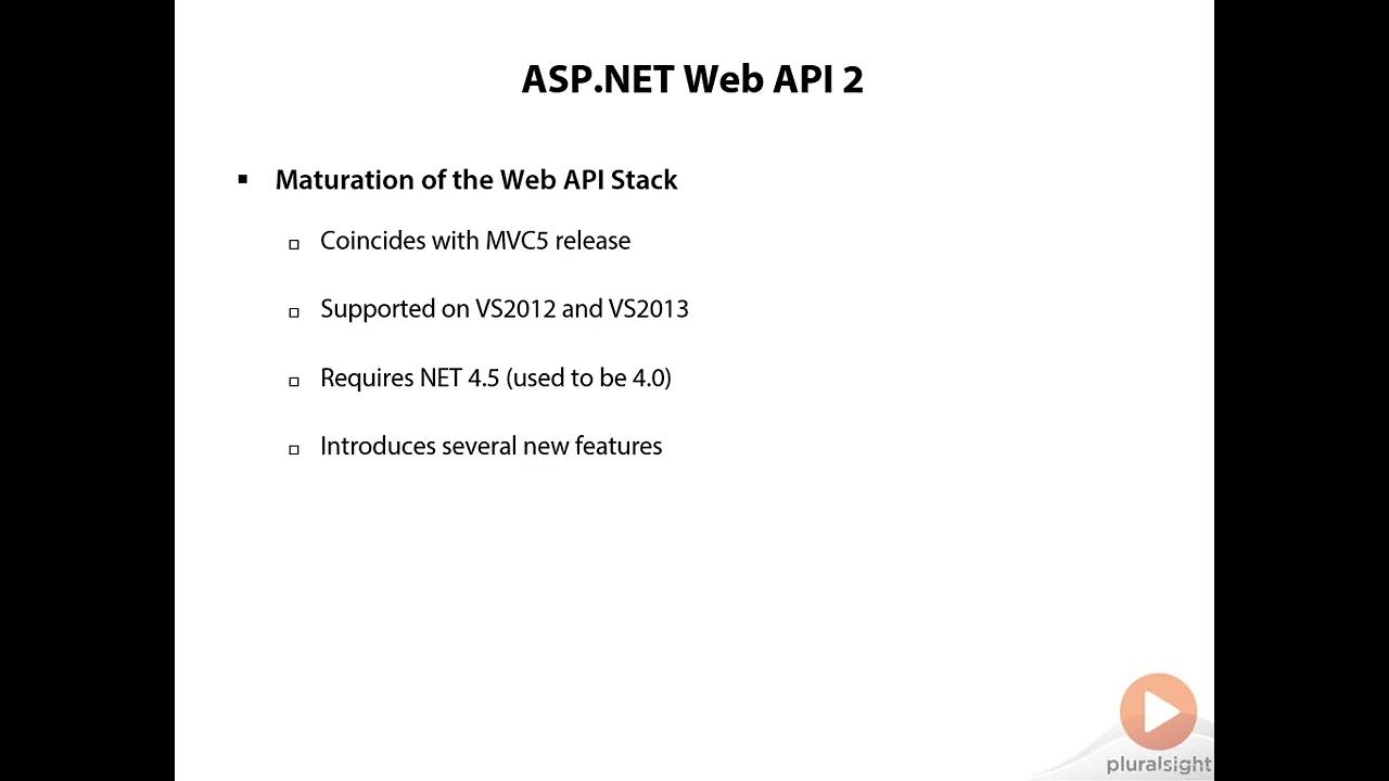 ASP.NET Intermediate 1 - 7.02 What is Web API 2 - YouTube