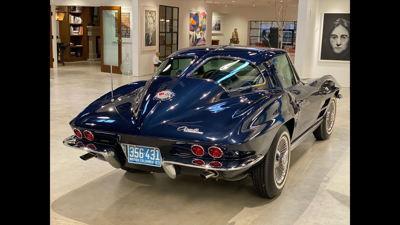 Rare 1963 Classic Split Window Corvette Restoration - YouTube