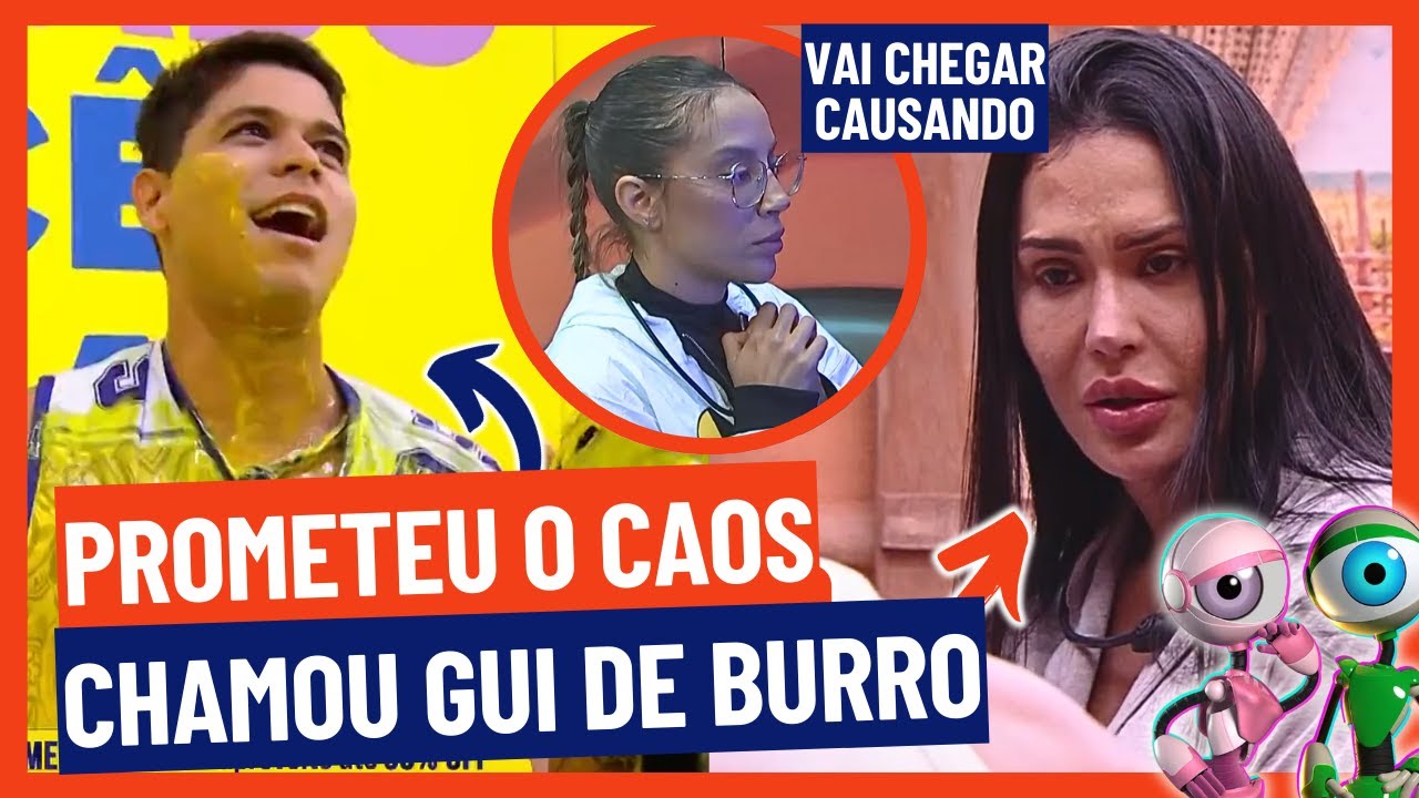 🔵 GUI VENCE PROVA DO LÍDER E É CHAMADO DE BURRO POR GRACYANNE, RENATA ...