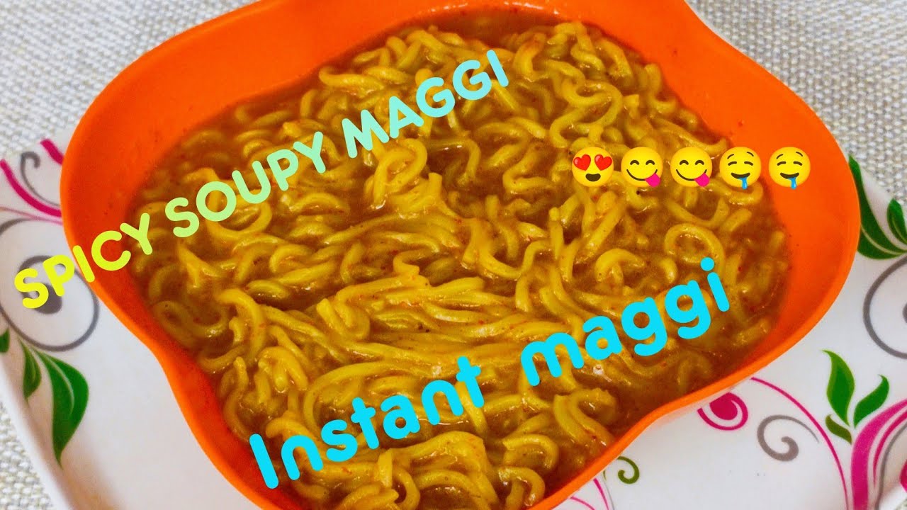 How to Make spicy soupy maggi @vAroma - YouTube