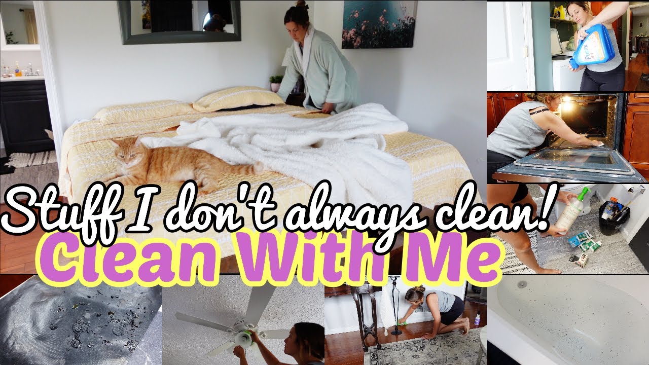 CLEAN WITH ME 2024| THINGS YOU DON'T CLEAN OFTEN| WHOLE HOUSE CLEANING ...