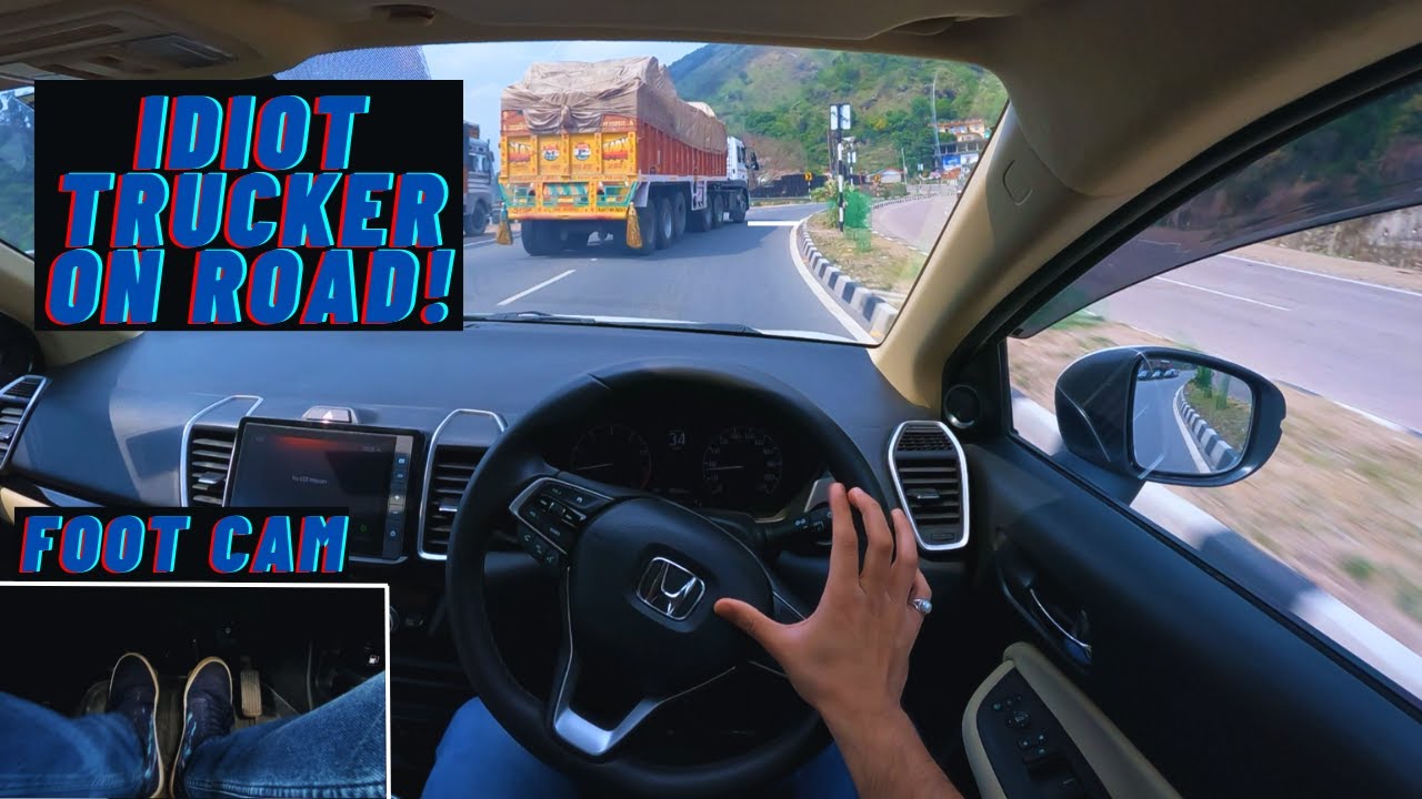 CLOSE CALL: Idiot Trucker's Lane Merge Without Warning Almost Causes a ...