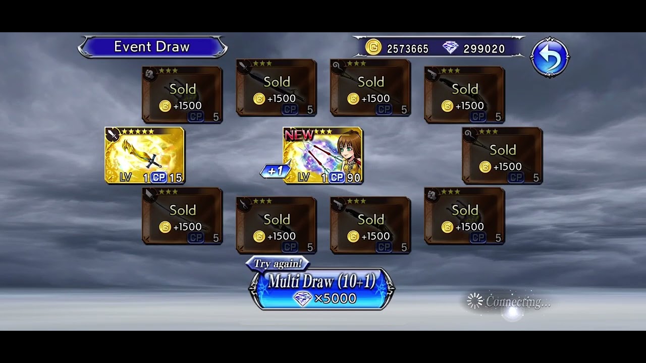 Dissidia Final Fantasy Opera Omnia - 06 300++ pulls for Bartz Burst ...