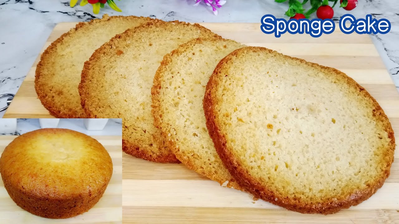 Vanilla sponge cake। Sponge cake base recipe।simple vanilla cake।Easy ...
